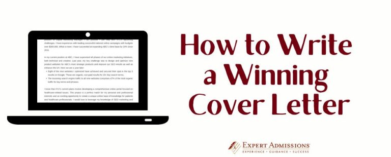 How to Write a Winning Cover Letter - Expert Admissions